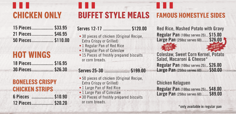CATERING – KFC GUAM