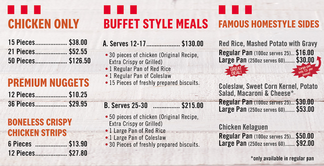 CATERING - KFC GUAM